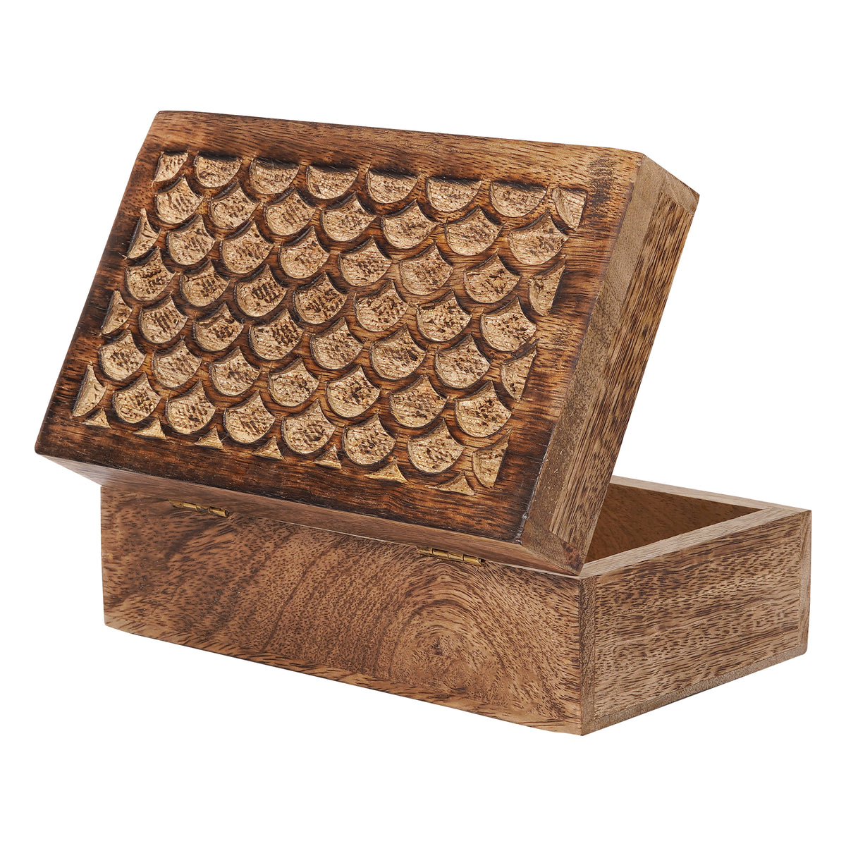 Carved Scallop Boxes in Medium Burnt – Mela Artisans